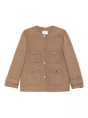 Max Mara Buttoned Pocket Jacket - Brown