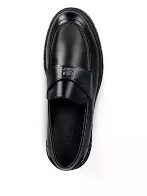 Hugo Logo Platform Loafers