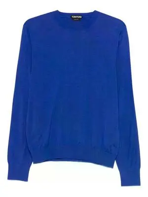 TOM FORD Long-sleeve Crew-neck Sweater - Blue