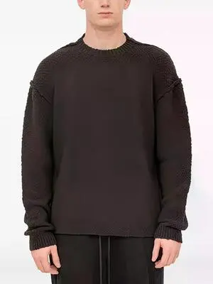 THE VIRIDI-ANNE Crew-neck Long Sleeve Sweater