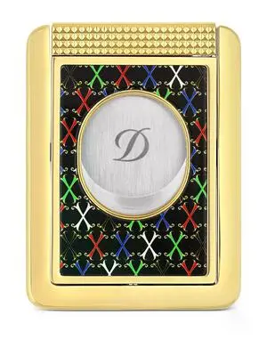 S.t. Dupont Patterned Gold-tone Cigar Cutter - Yellow