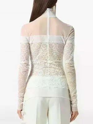 Blumarine Scalloped Lace Blouse