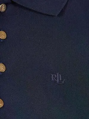 Ralph Lauren Button Embroidered Polo Top