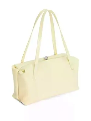 JIL SANDER Small Goji Embossed Frame Leather Tote