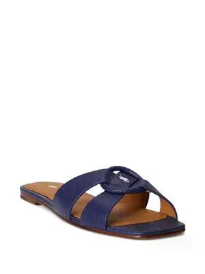 Polo Ralph Lauren Debossed-logo Flat Sandals