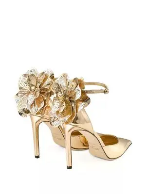 JIMMY CHOO 100mm Marja Flower Pumps