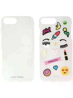 CHIARA FERRAGNI Stickers Iphone 7 Plus Case - Neutrals