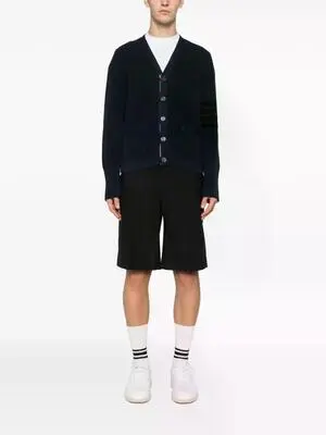 Thom Browne 4-bar Stripe Cardigan - Blue