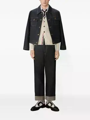 Thom Browne 4-bar Stripe Cardigan - Blue