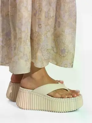 Chloé Flatform Sandals - Neutrals