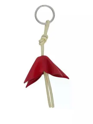 JIL SANDER Petal-detail Charm - Red