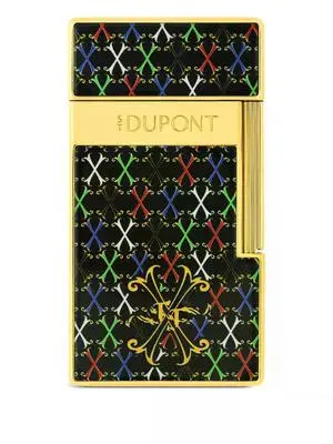 S.t. Dupont Biggy Patterned Lighter - Black