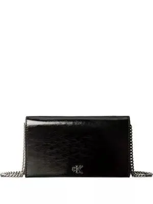 Calvin Klein Chain-strap Logo Wallet - Black