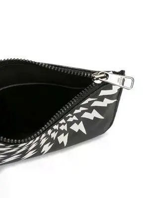 Neil Barrett Thunder' Zip Coin Pouch