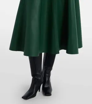 Norma Kamali Grace Midi Skirt