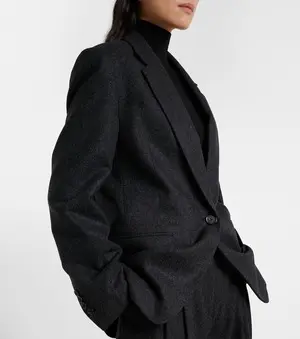 TOTEME Wool-blend Flannel Blazer