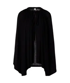 TOTEME Wool And Silk Jersey Cape - Black