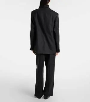 TOTEME Wool-blend Flannel Straight Pants