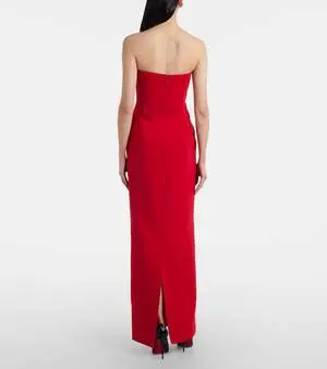 THE NEW ARRIVALS ILKYAZ OZEL Noa Bow-detail Strapless Gown