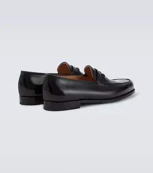 John Lobb Lopez Leather Loafers