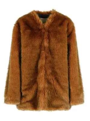Isabel Marant Aglae Faux Fur Coat - Brown