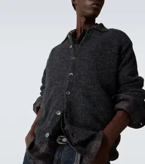 Our Legacy Evening Alpaca-blend Cardigan - Grey