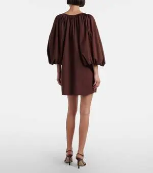 ADRIANA DEGREAS Cotton-blend Mini Dress