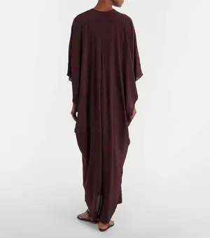 ADRIANA DEGREAS Ring-detail Draped Kaftan