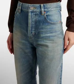 Saint Laurent 90s Cropped Slim Jeans