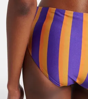 Saint Laurent Striped Bikini Bottoms