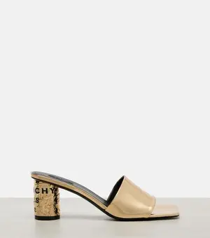 Givenchy Tape 65 Mirrored Leather Mules