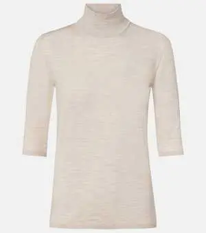 Max Mara Boa Virgin Wool Turtleneck Top
