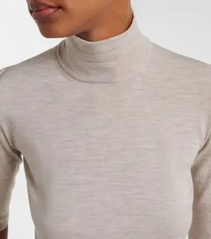 Max Mara Boa Virgin Wool Turtleneck Top