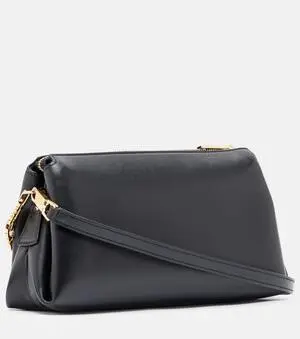 FERRAGAMO Gancini Mini Leather Shoulder Bag - Black