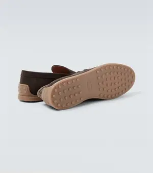 TOD'S Suede Loafers - Brown