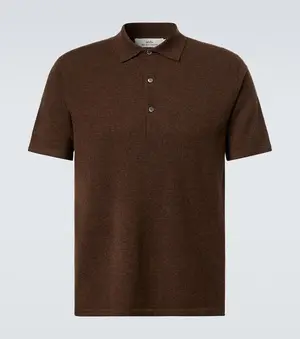 Arch4 Cashmere Polo Shirt - Brown