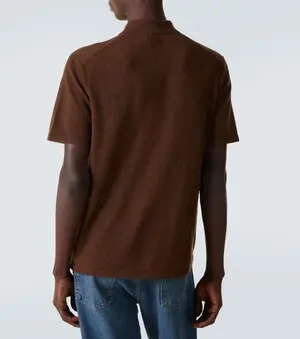 Arch4 Cashmere Polo Shirt - Brown