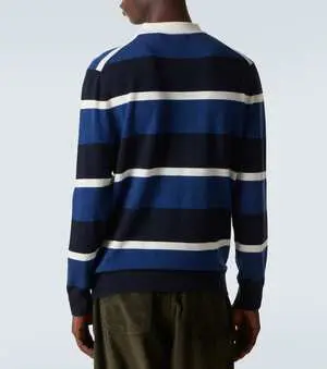 Arch4 Striped Cashmere Polo Sweater