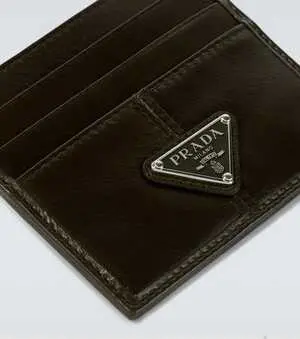 Prada Logo Leather Card Holder