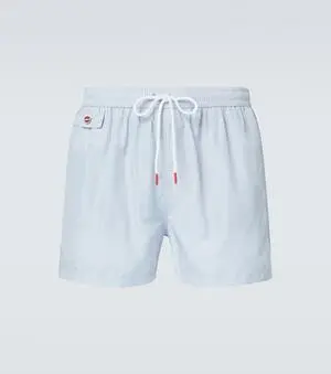 Kiton Logo Swim Trunks - Grey