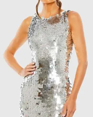 Mac Duggal Sleeveless Sequin Gown