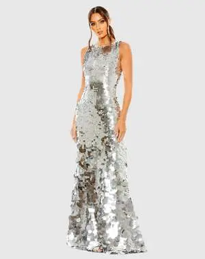 Mac Duggal Sleeveless Sequin Gown