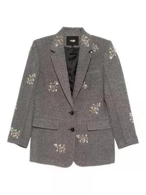 Maje Floral-embroidered Blazer