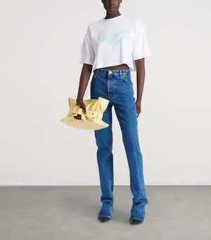 Balmain Elongated Straight Leg Jeans - Blue