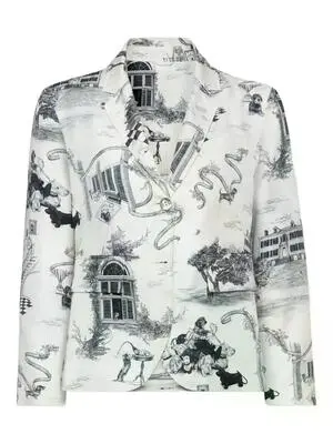 Thom Browne Long-sleeved Blazer - White