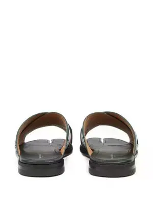 MAISON MARGIELA Tabi Numbers Crossed Sandals - Green