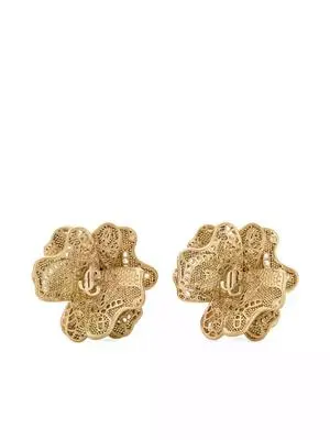 JIMMY CHOO Lace Corsage Stud Earrings