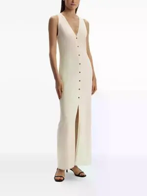 12 STOREEZ Buttoned Maxi Dress - Neutrals