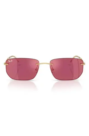 Ray-ban 56mm Rimless Sunglasses - Arista