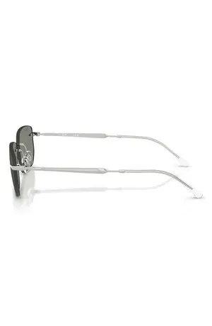 Ray-ban 56mm Rimless Sunglasses - Silver
